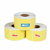 Yellow Direct roll labels