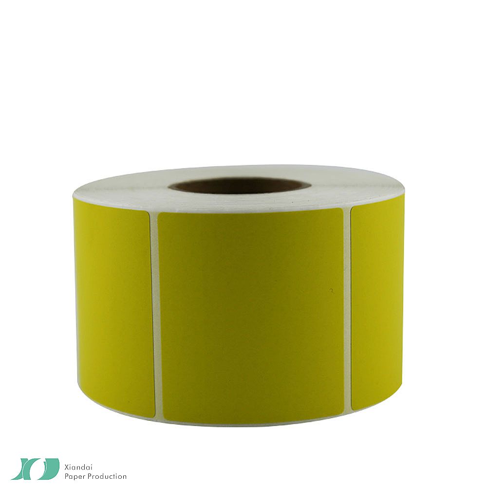 Gelbe entfernbare Etiketten